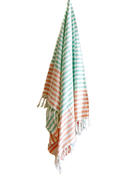 Orange & Turquoise Beach Wrap – Vendange